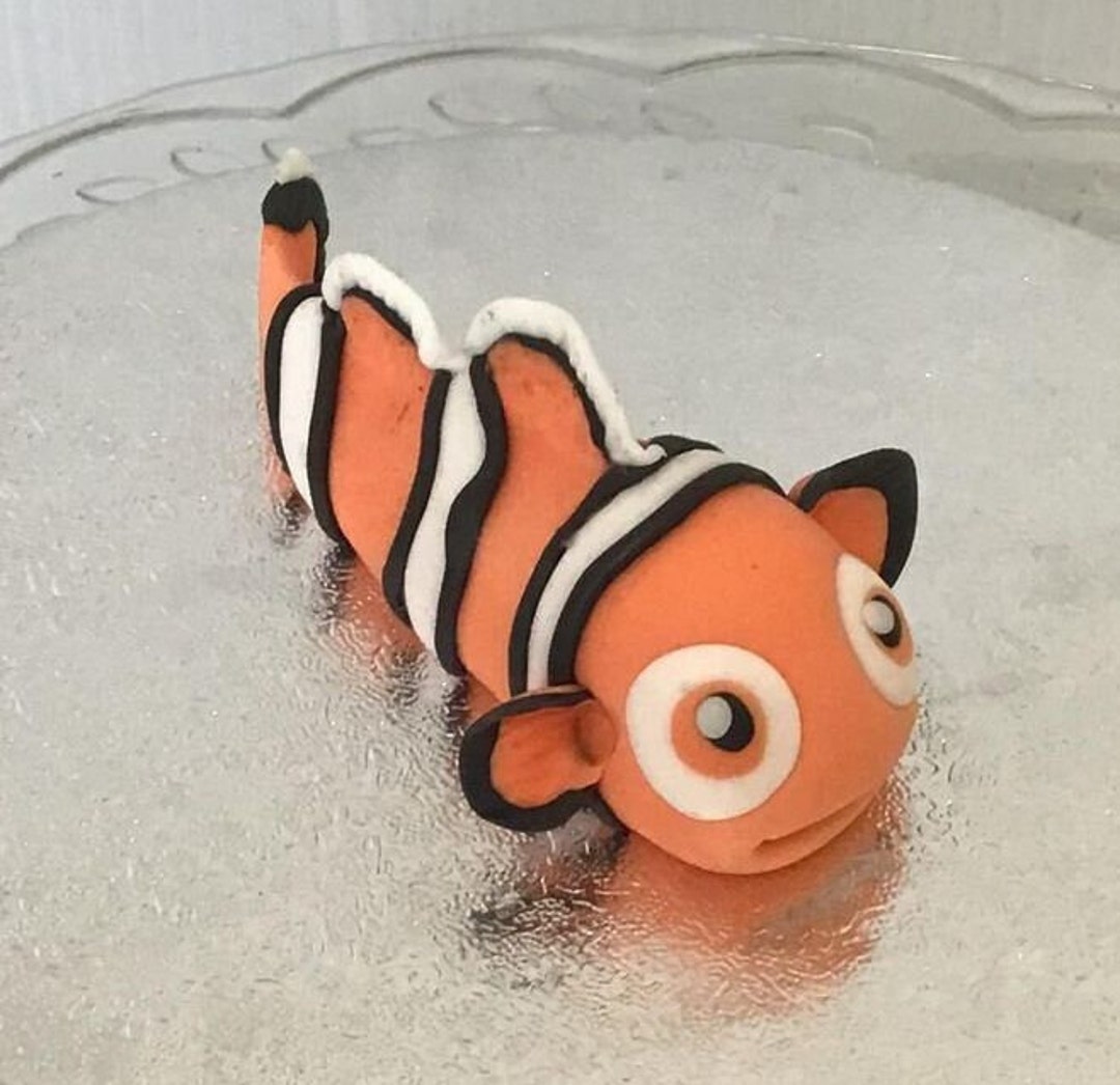 Nemo Inspired Clown Fish Edible Fondant Sugarpaste Cake Topper - Etsy UK