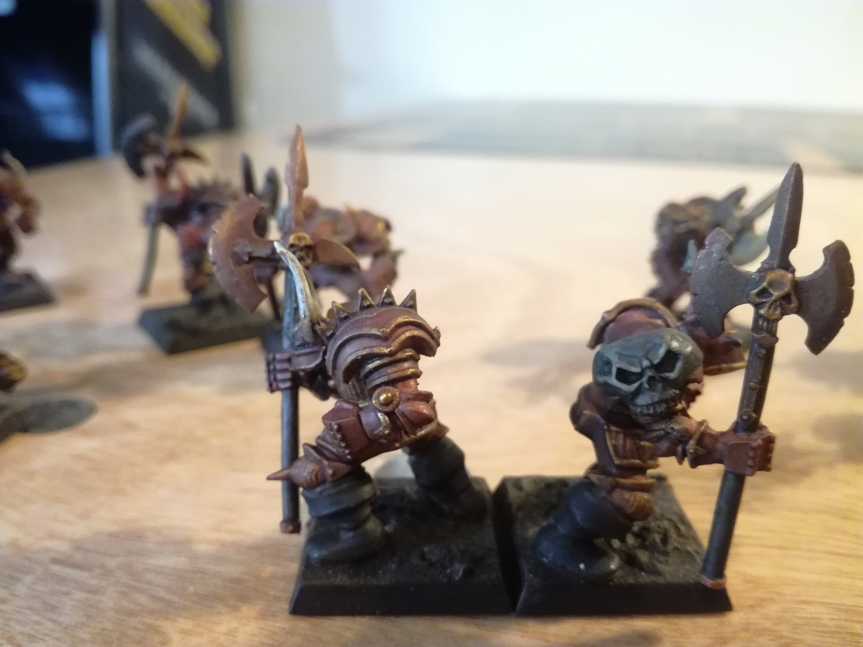 13 Warriors of Chaos Regiment, Halberds, Full Command, PAINTED ...