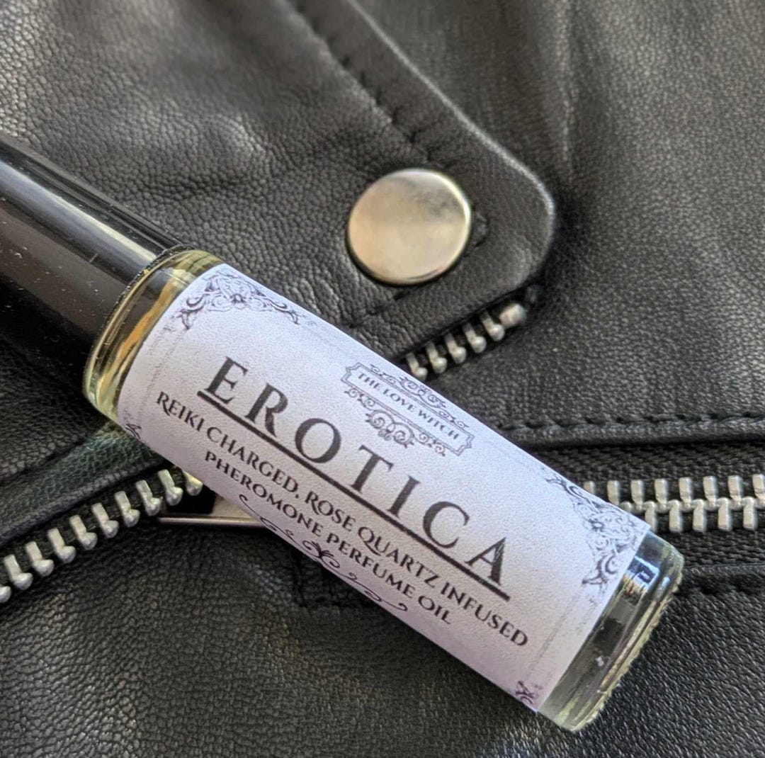 EROTICA Pheromone Perfume Oil- Crystal Infused, Reiki Charged, Attract ...