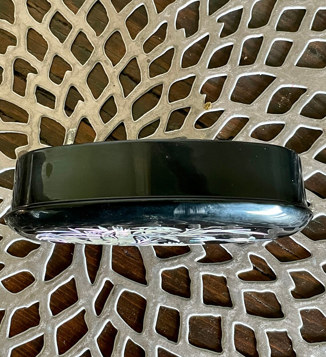 Black Lacquer Box Abalone Shell Inlay Trinket Box Asian Decor - Etsy