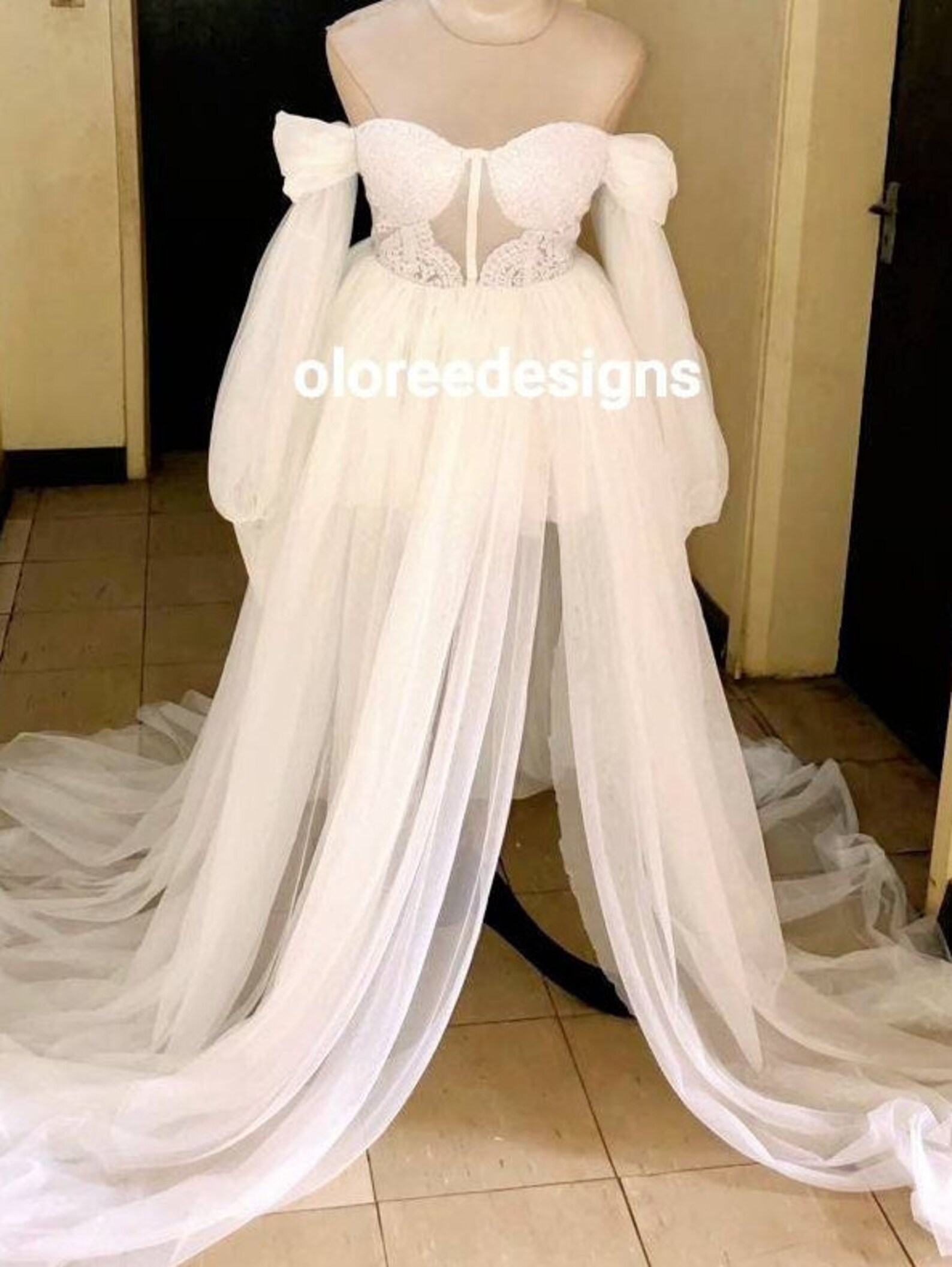 Tulle Gown/tulle Bridal Robe/bridal Party Robe/wedding Day - Etsy