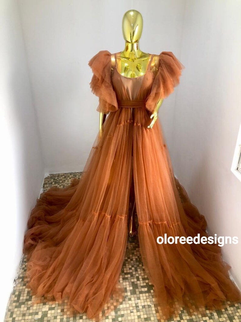 Tulle Maternity Robe/tulle Maternity Dress/pregnancy - Etsy