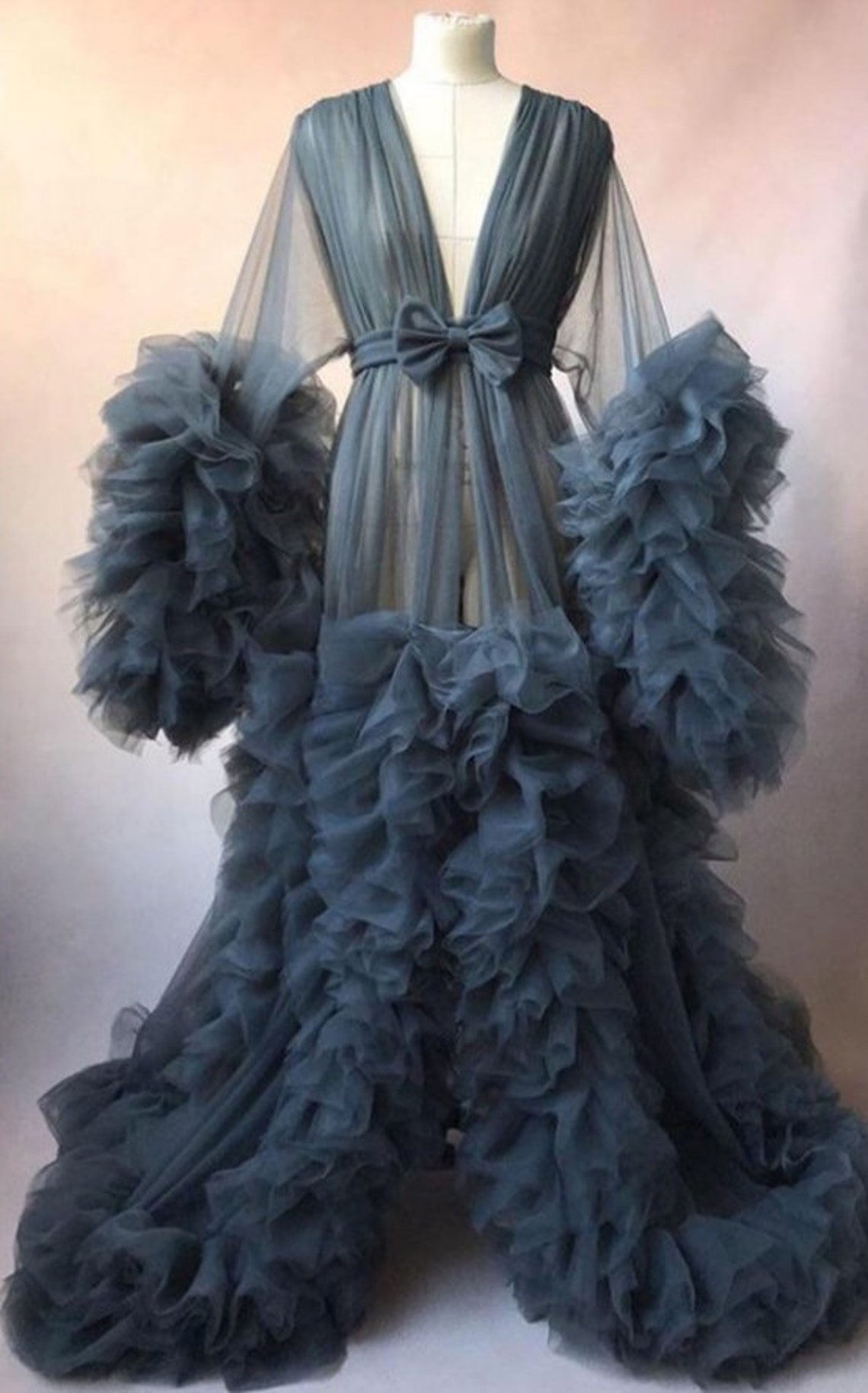 Tulle Bridal Robe/wedding Robe/wedding Party Robe/wedding - Etsy