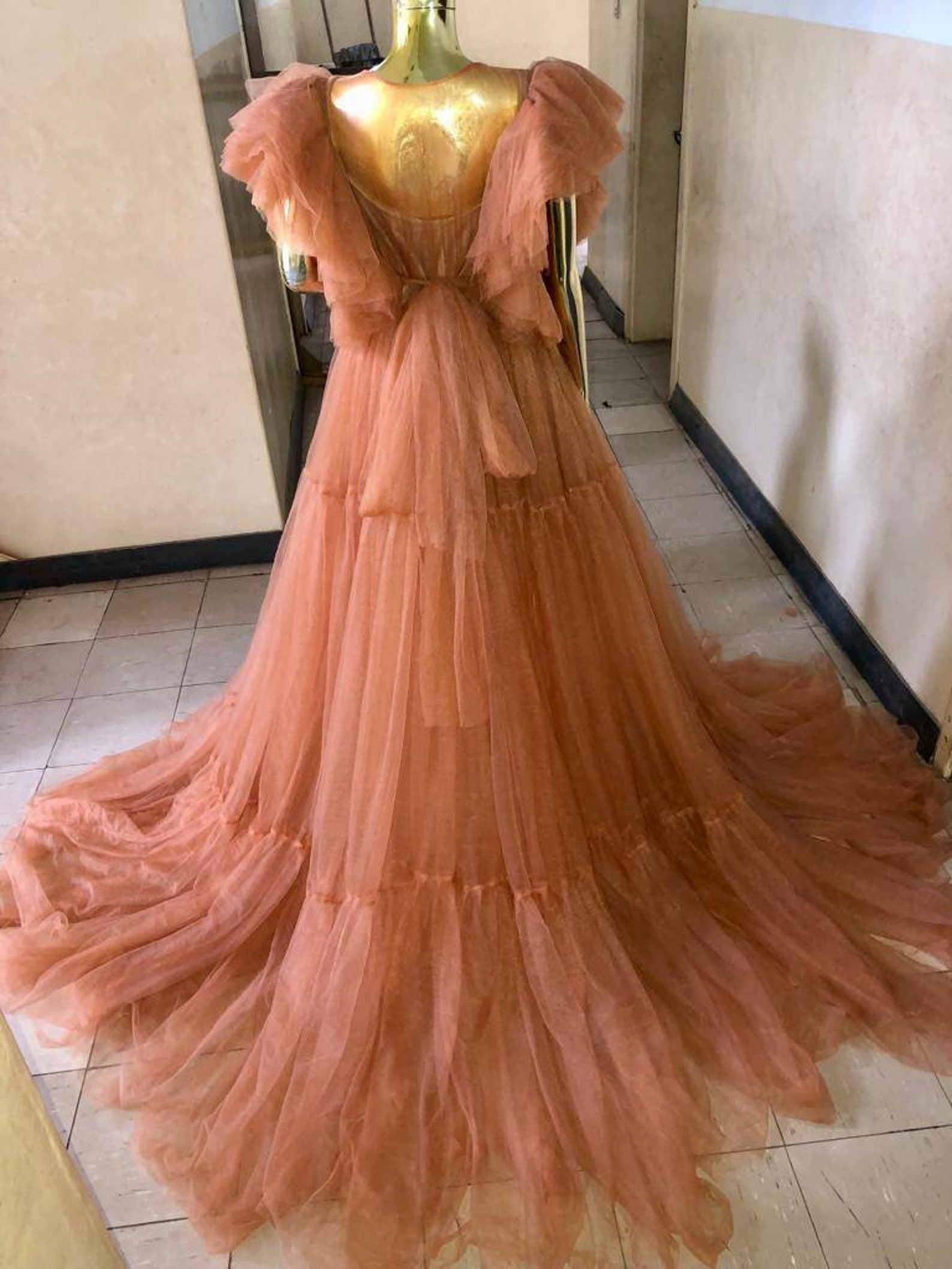 Tulle Maternity Robe/tulle Maternity Dress/pregnancy - Etsy