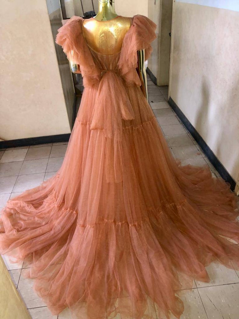 Tulle Maternity Robe/tulle Maternity Dress/pregnancy - Etsy