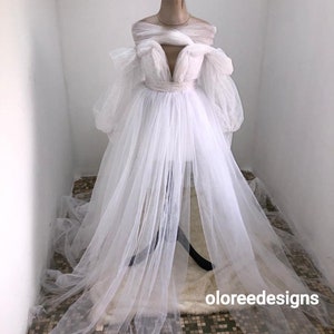 White Bridal Robe/wedding Robe/fur Trimmed Robe/wedding Robes for ...