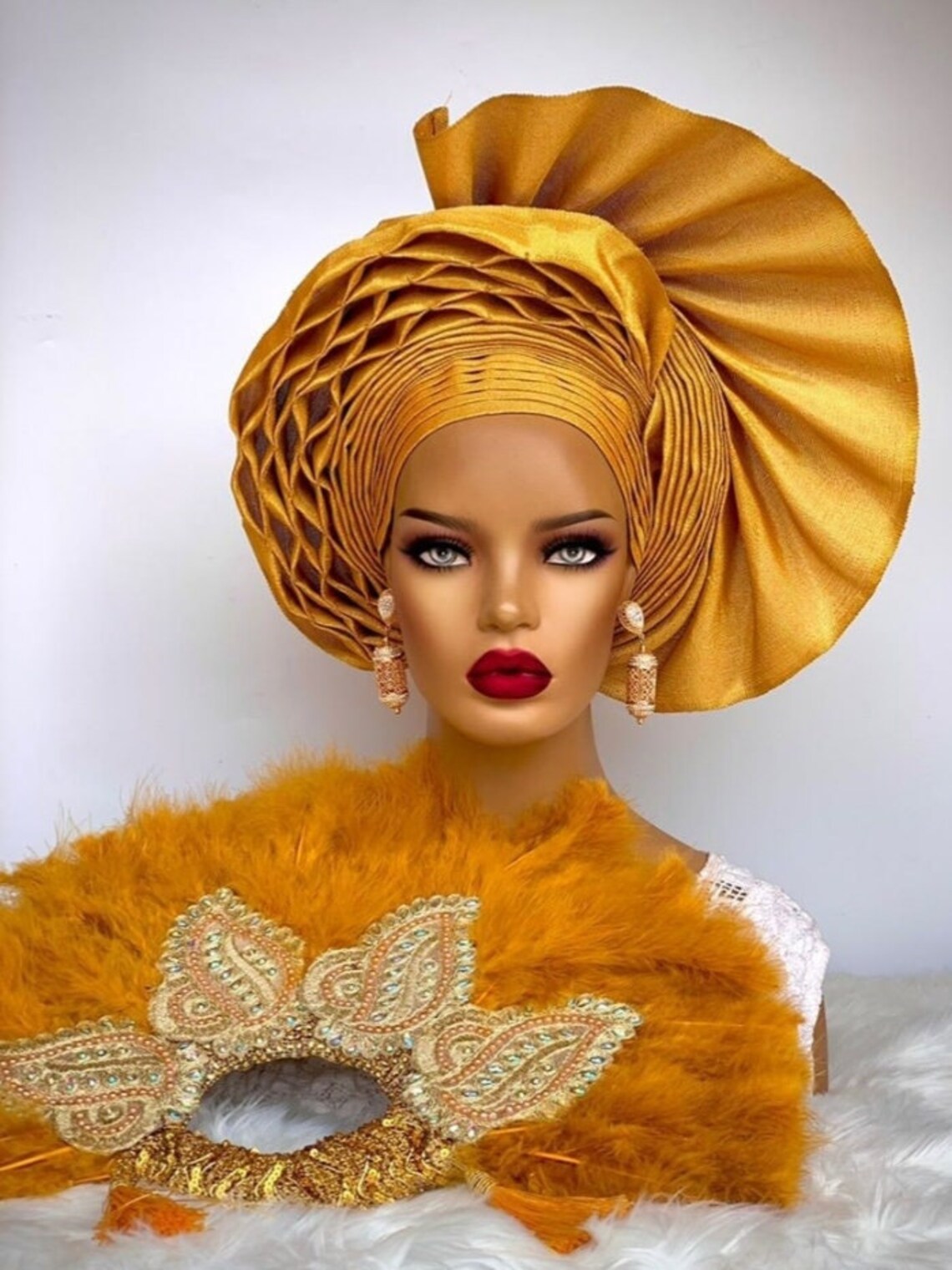 African Autogele/fan Autogele/african Headwrap/african Turban/african ...