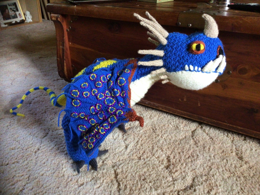 Stormfly Dragon Knit Plush - How to Train Your Dragon Inspired - Etsy