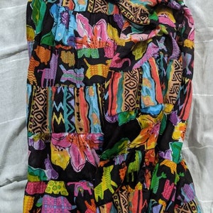 Vintage Bright Colorful 1980's Skirt PHOOL Size Medium - Etsy