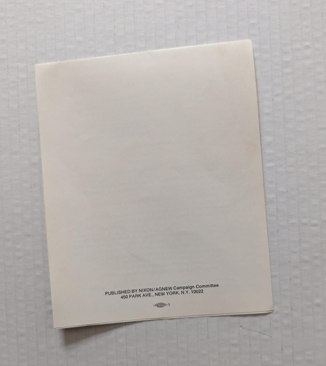 Spiro Theodore Agnew "resume" ~ Campaign Handout - Etsy