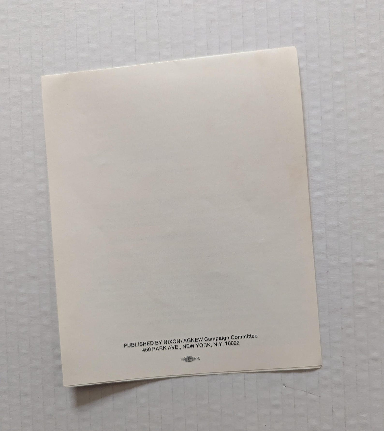 Spiro Theodore Agnew "resume" ~ Campaign Handout - Etsy