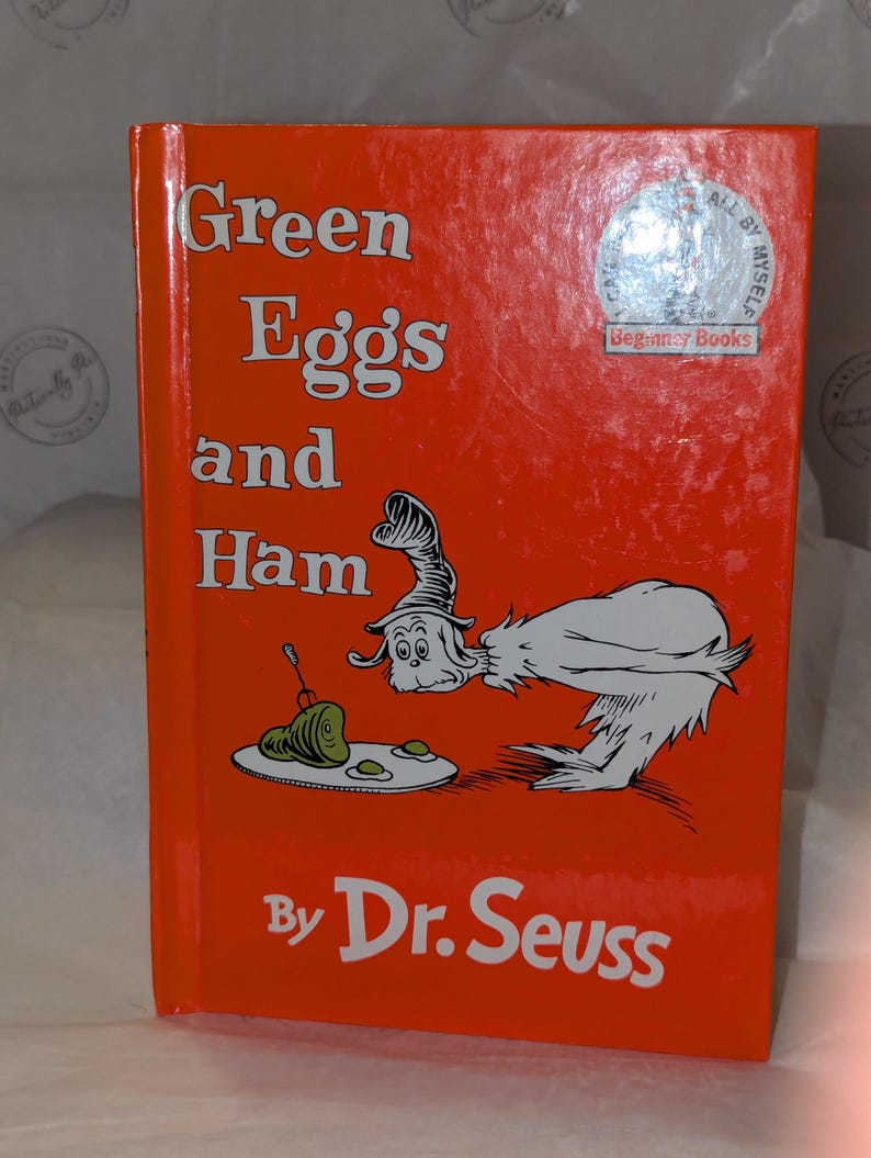 Green Eggs and Ham ~ Dr. Seuss - Etsy