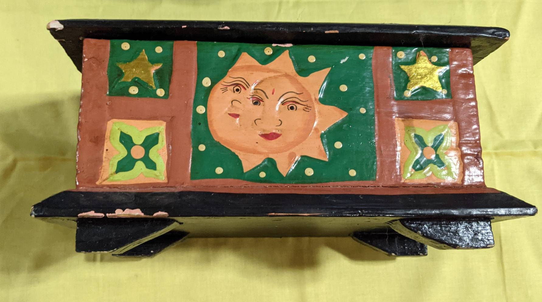 Celestial Wood StorageJewelry Box Made in Indonesia ~ Sun and Stars ...