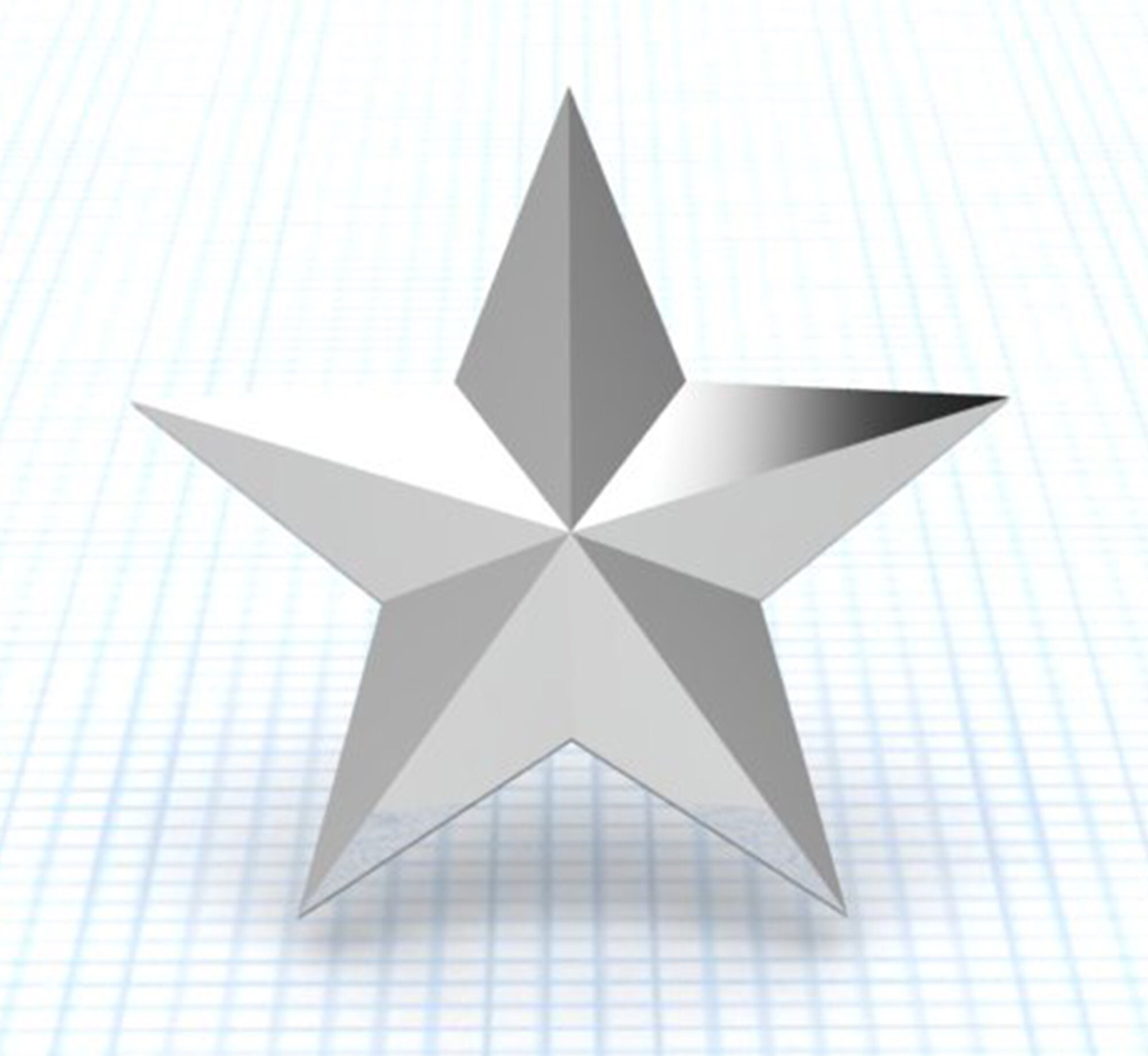 Sterling Silver 3d Stars 4 Sizes - Etsy