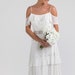 Bohemian Style Wedding Dress, Off-the Shoulder Lace Bridal Gown, Tulle ...