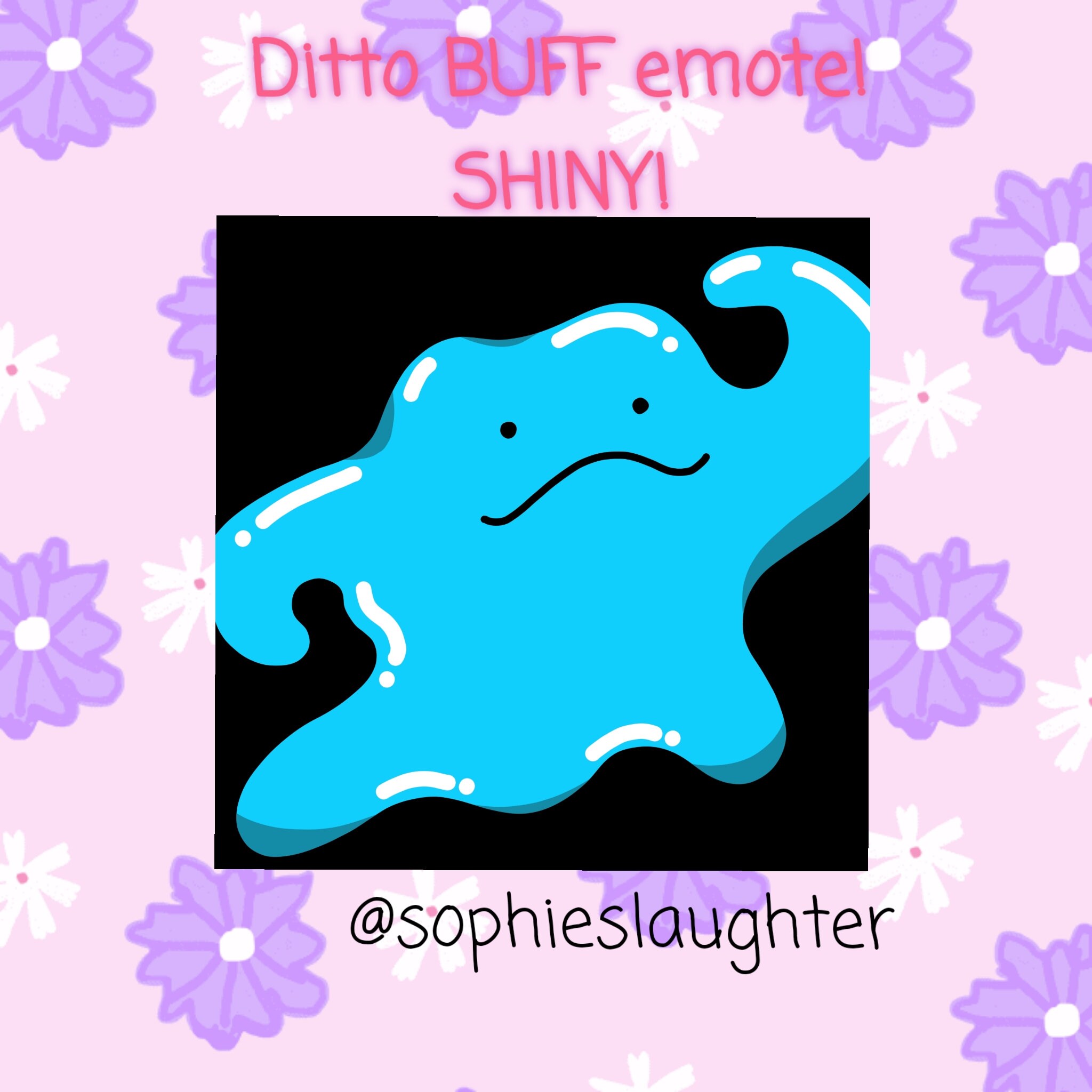 Ditto BUFF emote SHINY | Etsy