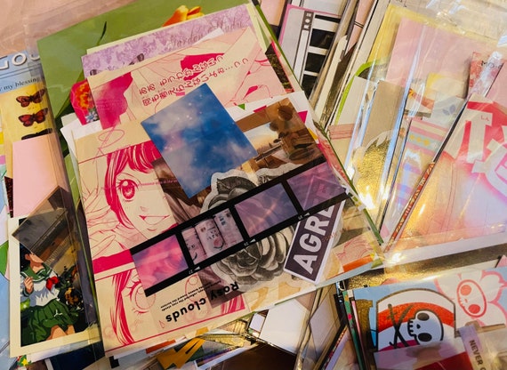 Paper Ephemera Kawaii Anime Collage Stationary & Manga Scrap - Etsy