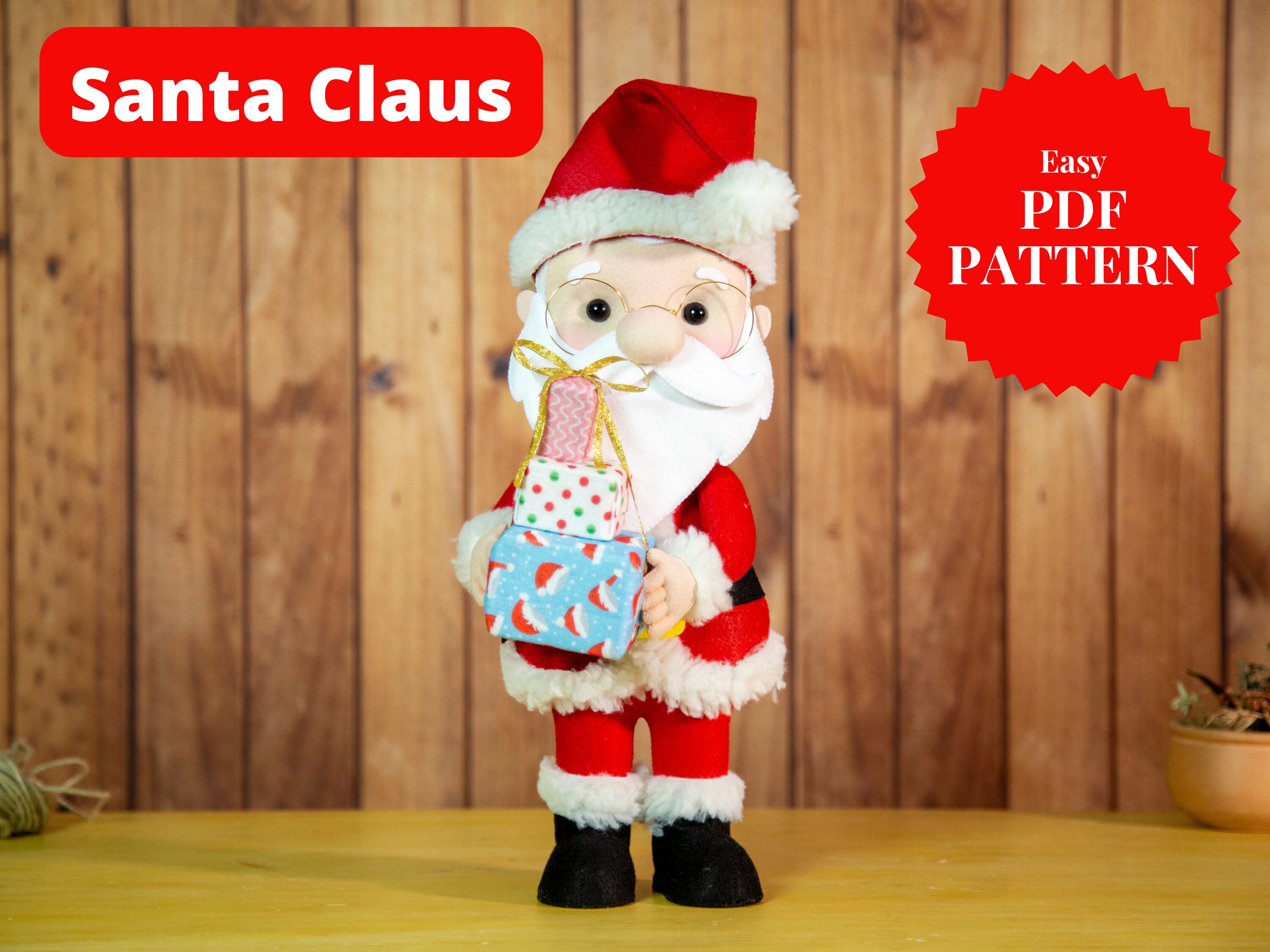 Big Felt Santa Head Pattern