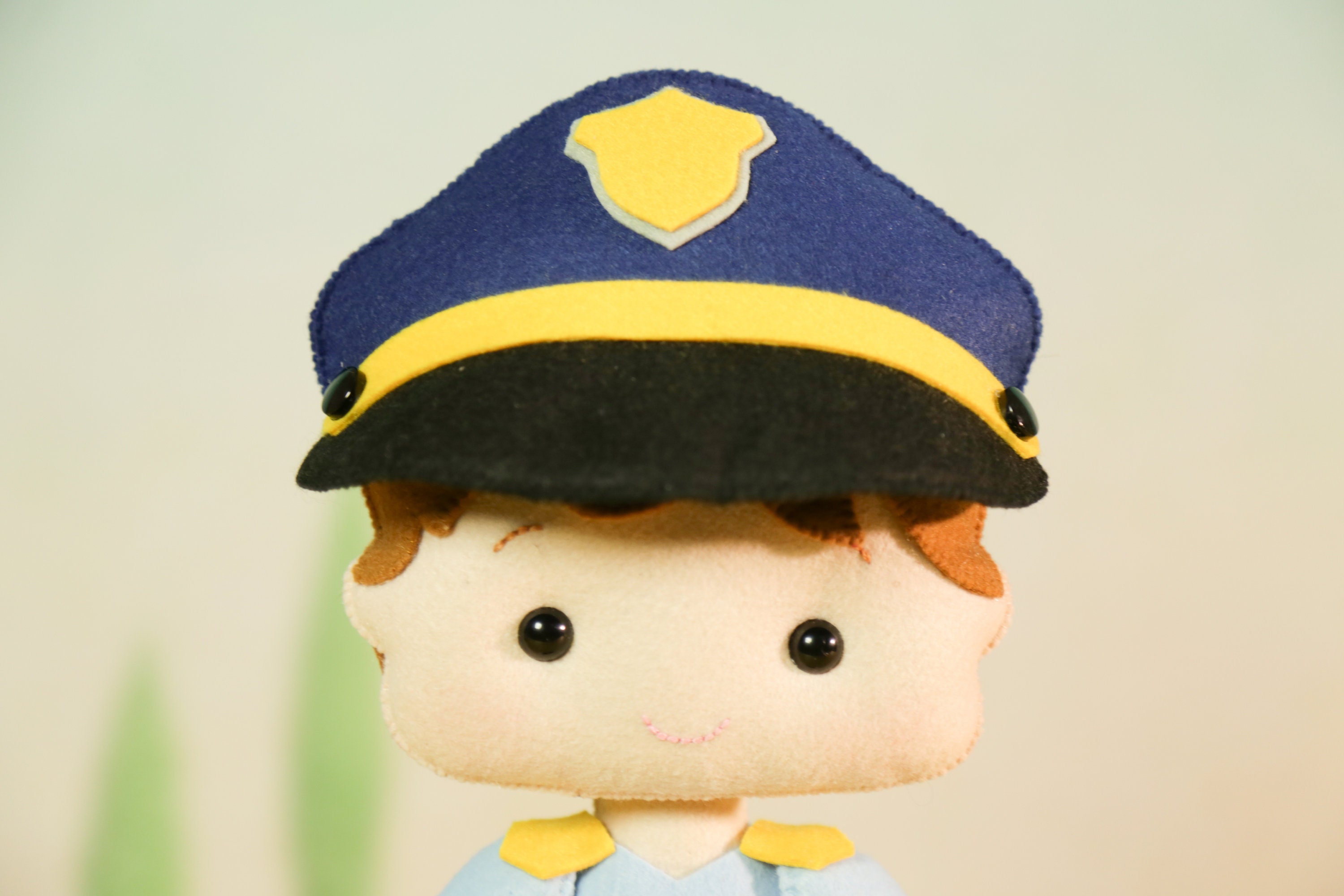 Police Officer Felt Pattern - Easy PDF Sewing DIY - Etsy