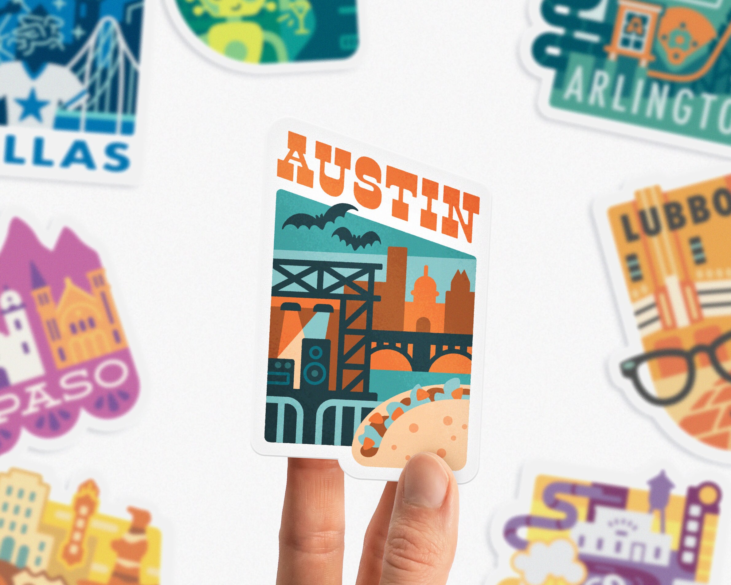 Austin Texas Sticker University Texas UT Sticker | Etsy