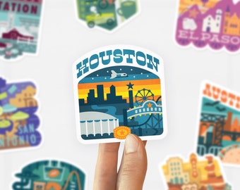Houston Texas Skyline - Etsy