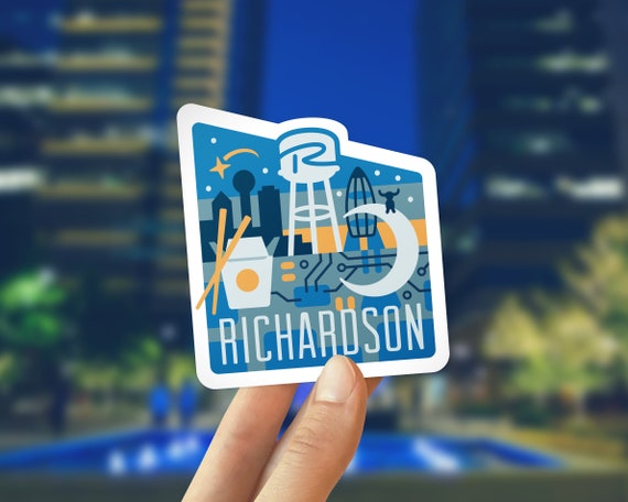 Richardson Texas Towns Sticker | Etsy