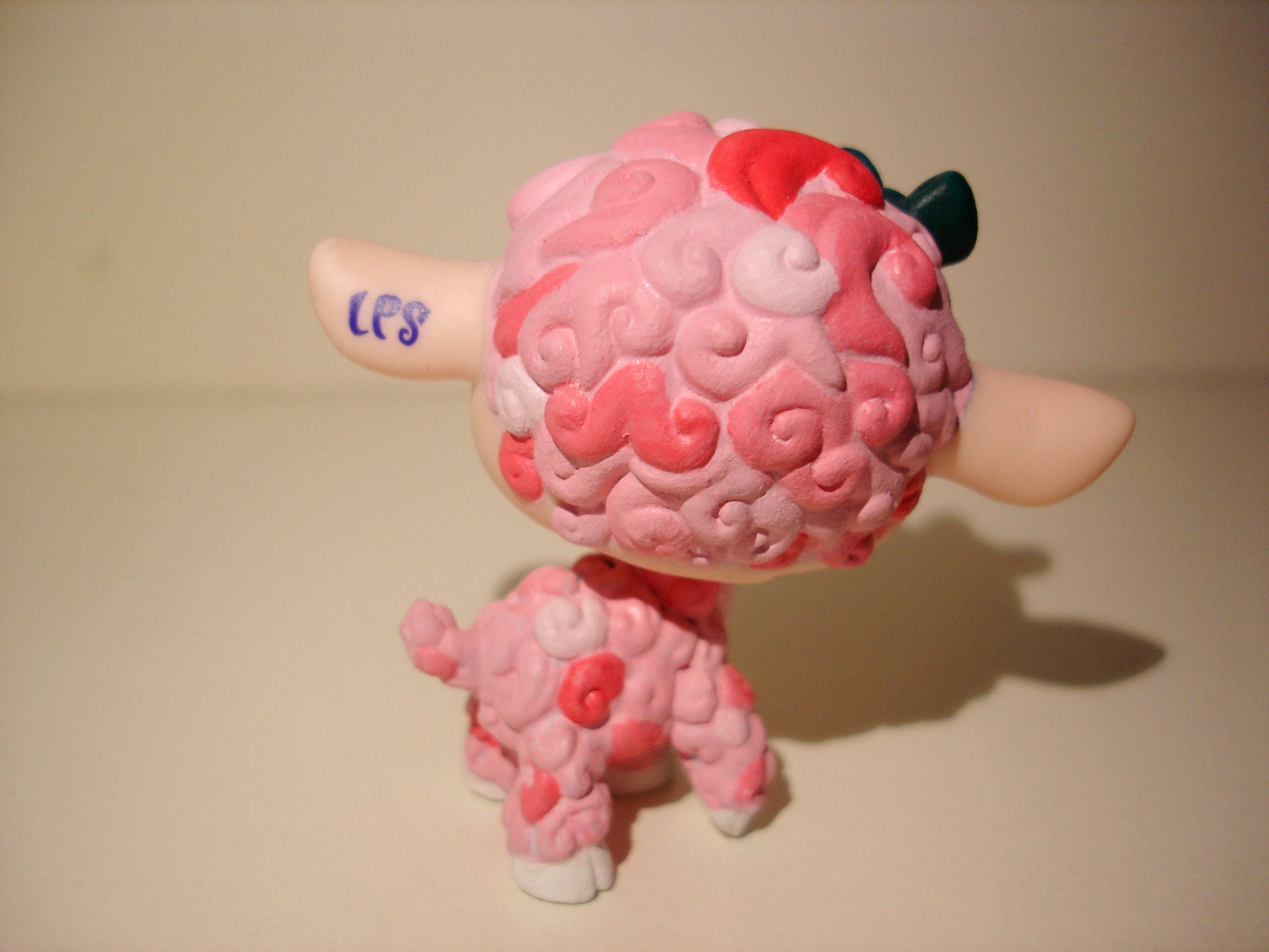 LPS Custom: Cotton Candy Pink Sheep OOAK Repaint Realistic Eyes - Etsy UK