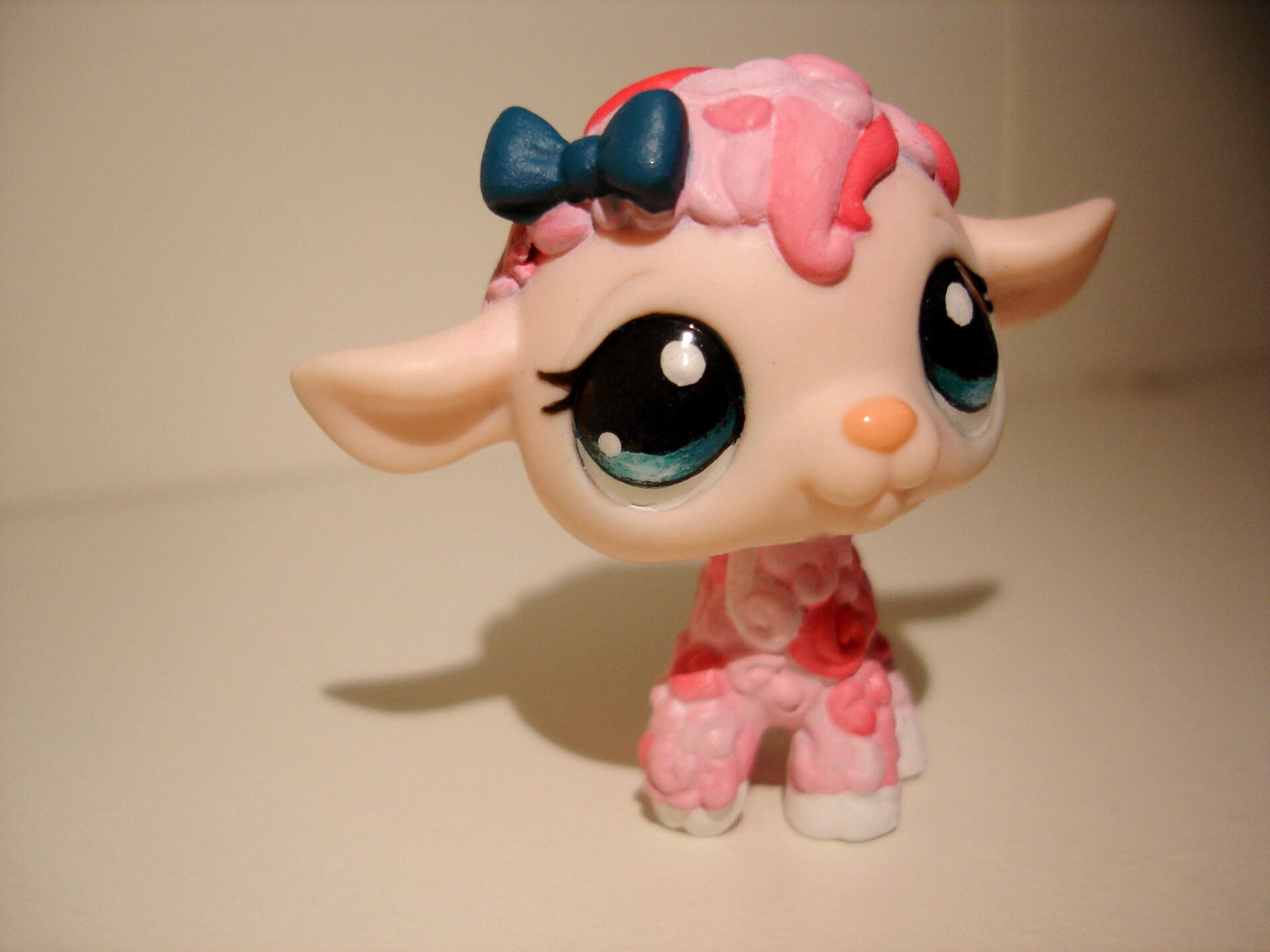 LPS Custom: Cotton Candy Pink Sheep OOAK Repaint Realistic Eyes - Etsy UK