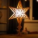 Wooden Window Star Light, Scandinavian Welcome Star, Swedish Christmas ...