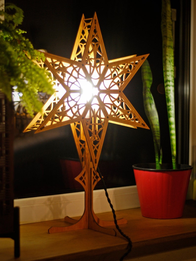 Wooden Window Star Light Scandinavian Welcome Star Swedish - Etsy