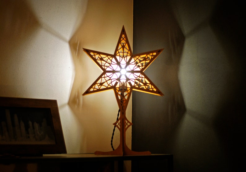 Wooden Window Star Light Scandinavian Welcome Star Swedish - Etsy