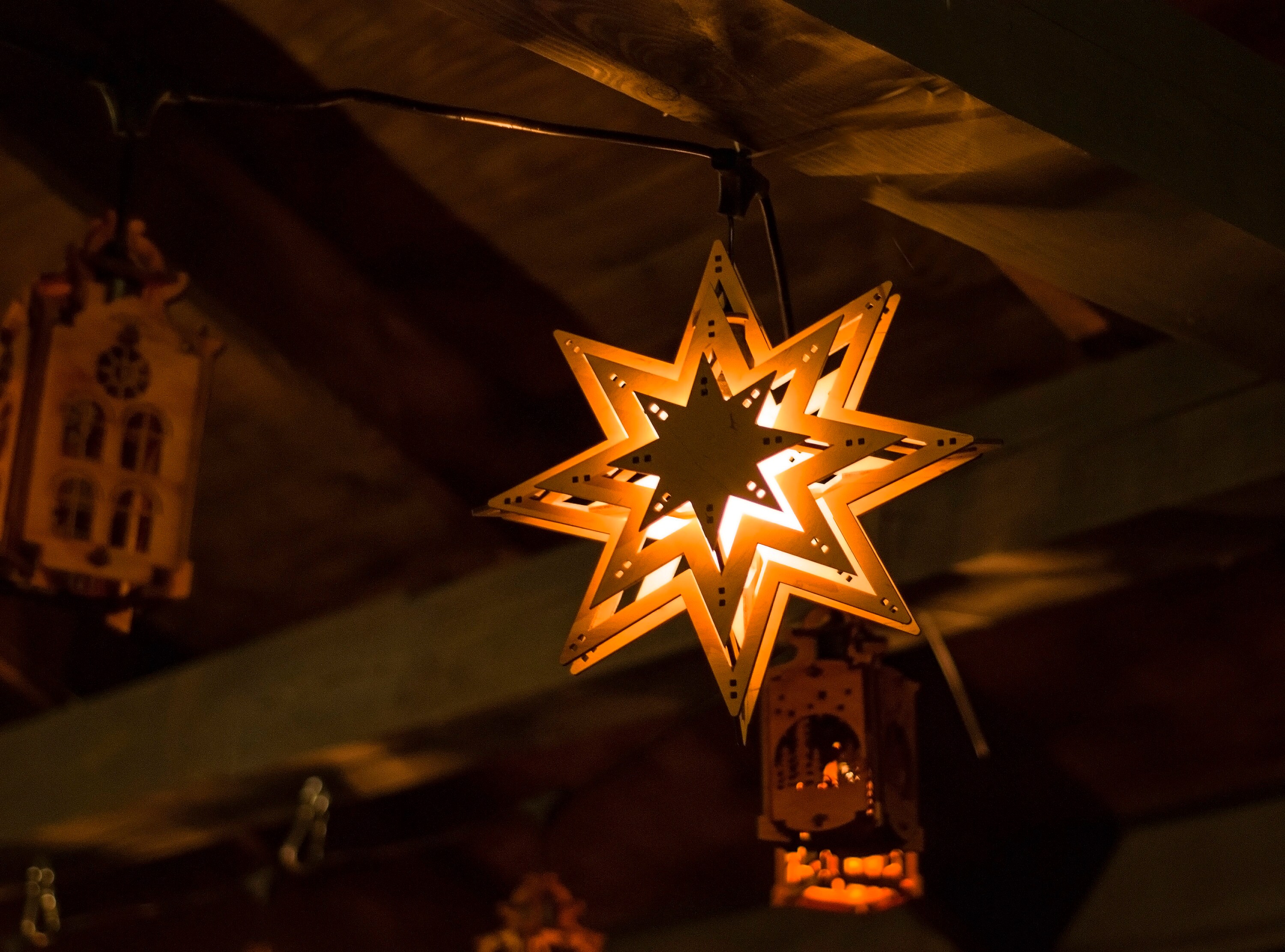 Star Lantern for Windows or Porch Decoration. Christmas Decor, Indor or ...