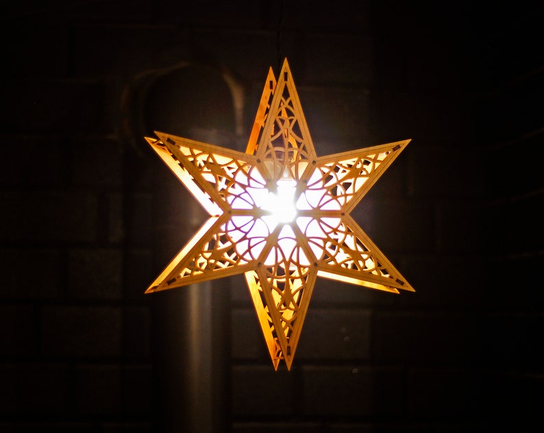 Wooden Window Star Light Scandinavian Welcome Star Swedish - Etsy