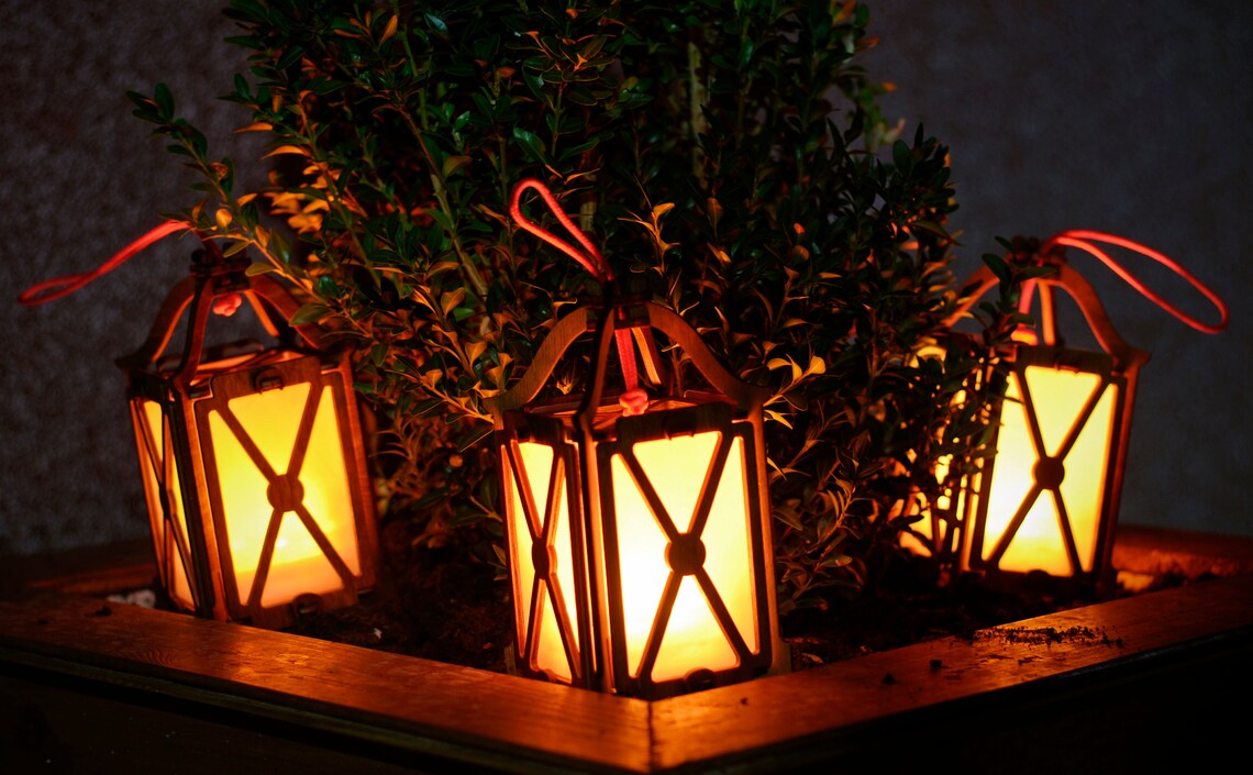 Criss Cross Lantern With Color Changing Leds for Porch or Patio Decor ...