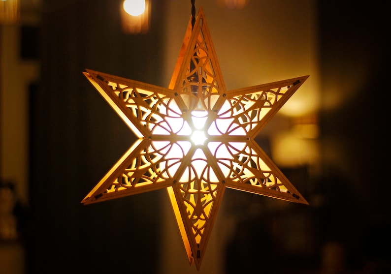 Wooden Window Star Light Scandinavian Welcome Star Swedish - Etsy