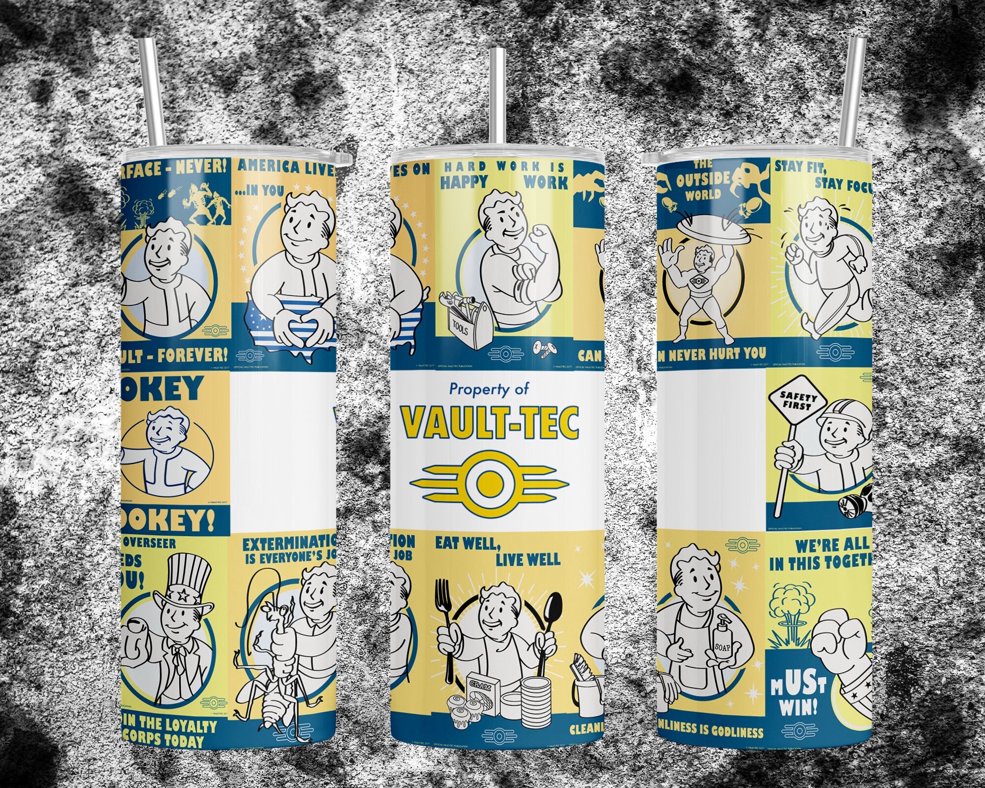 Fallout Vault Posters Tumbler Wrap - Etsy