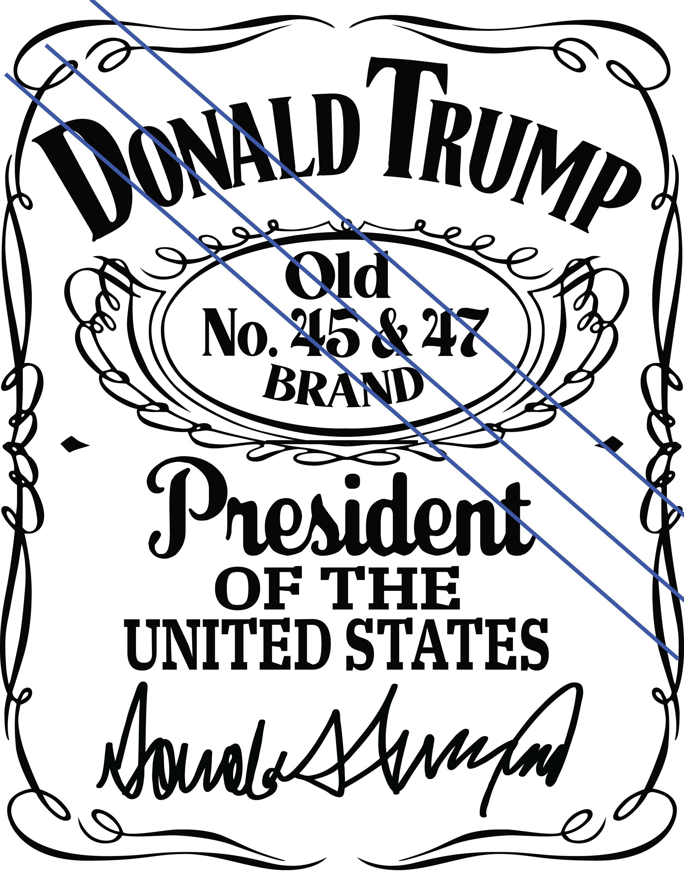 Donald Trump Old No. 45 & 47 Digital File for Engraving, Printing ...