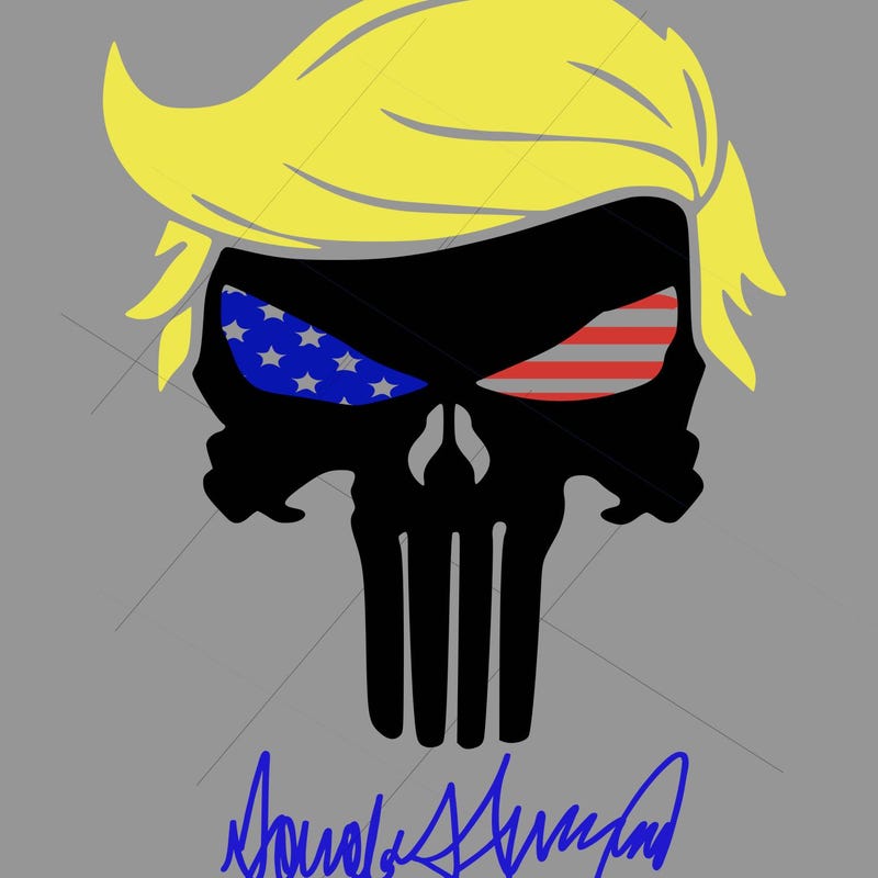 Punisher Trump Svg - Etsy