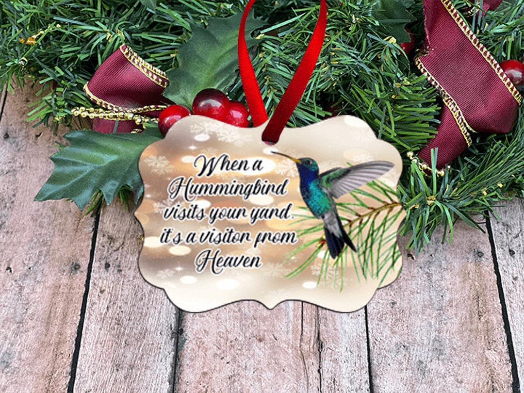 Personalized Hummingbird Memorial Ornament - Etsy