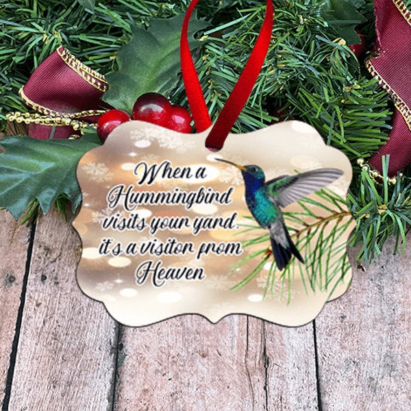 Hummingbird Memorial Ornament - Etsy