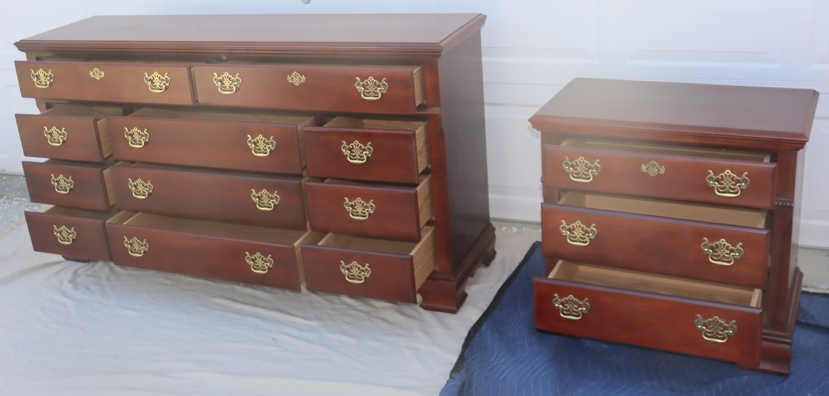 11 Drawer Long Dresser With Matching Chest - Etsy