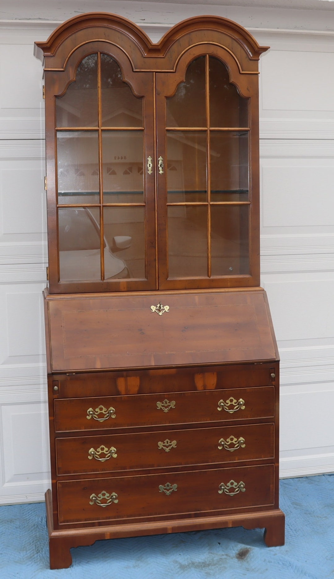 Henredon Walnut Folio 10 Secretary Desk Double Hood - Etsy