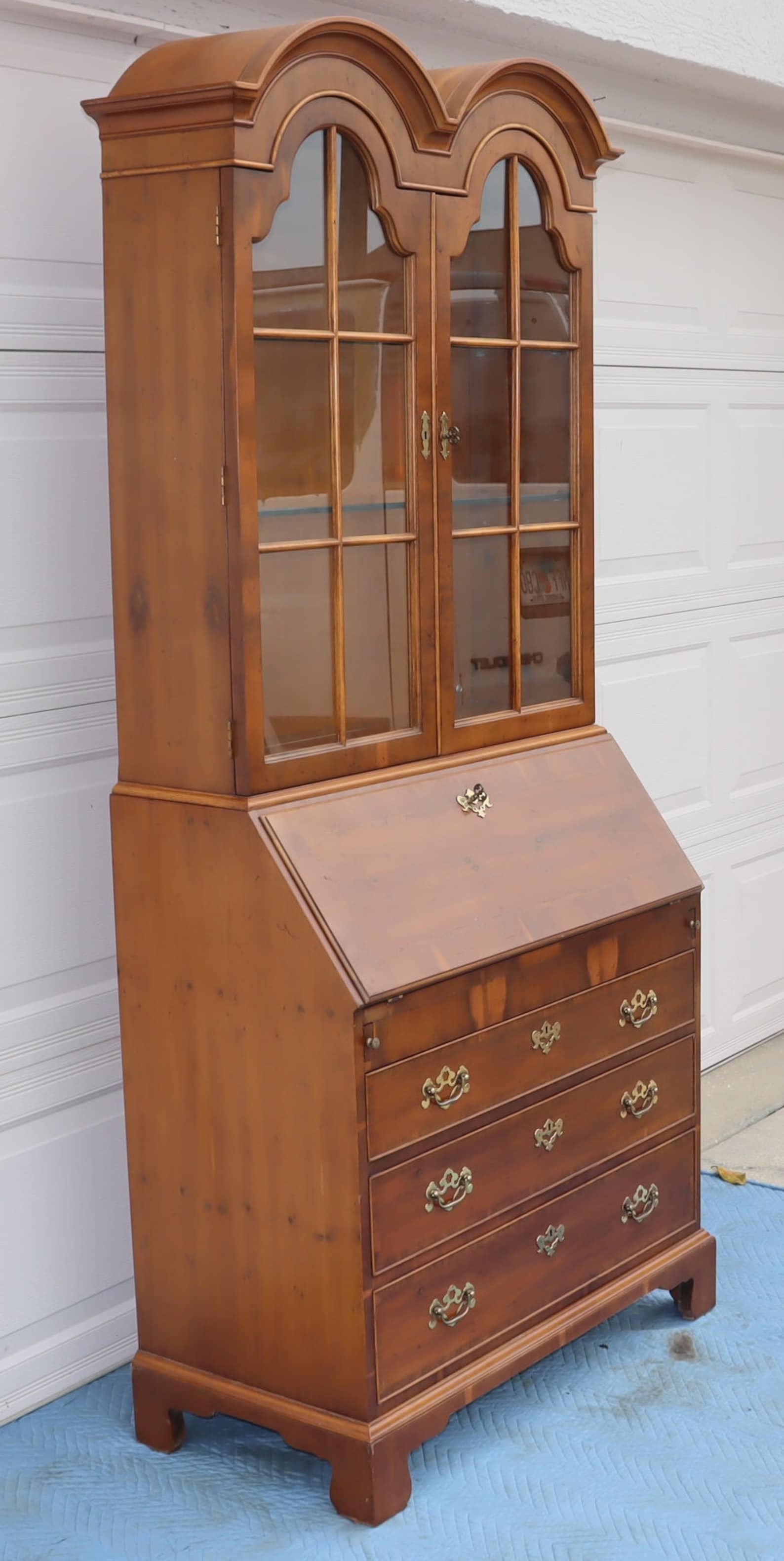 Henredon Walnut Folio 10 Secretary Desk Double Hood - Etsy
