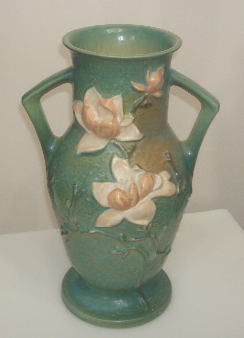 Roseville Art Pottery Tall Vase - Etsy