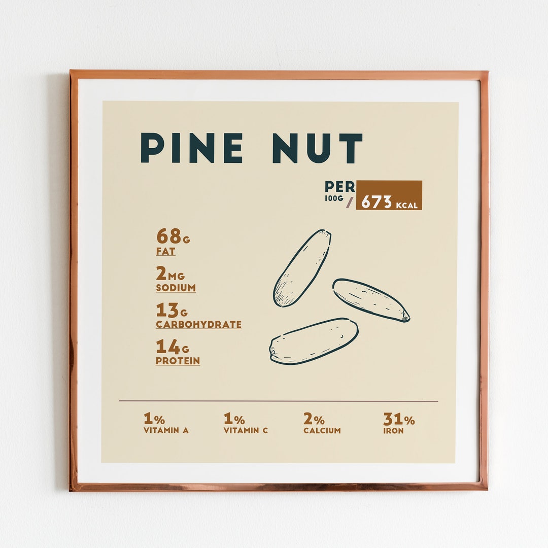 Pine Nut Nutrition Facts Poster Print Multiple Sizes 10x10 - Etsy