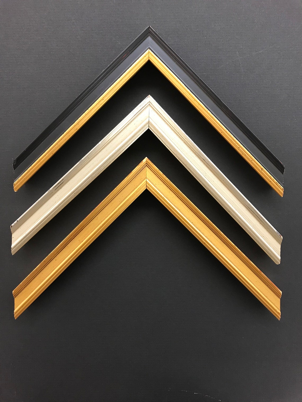 Custom Made Solid Wood Traditional Frames in Black, Gold, or Champagne ...