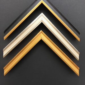 Custom Made Solid Wood Traditional Frames in Black, Gold, or Champagne ...