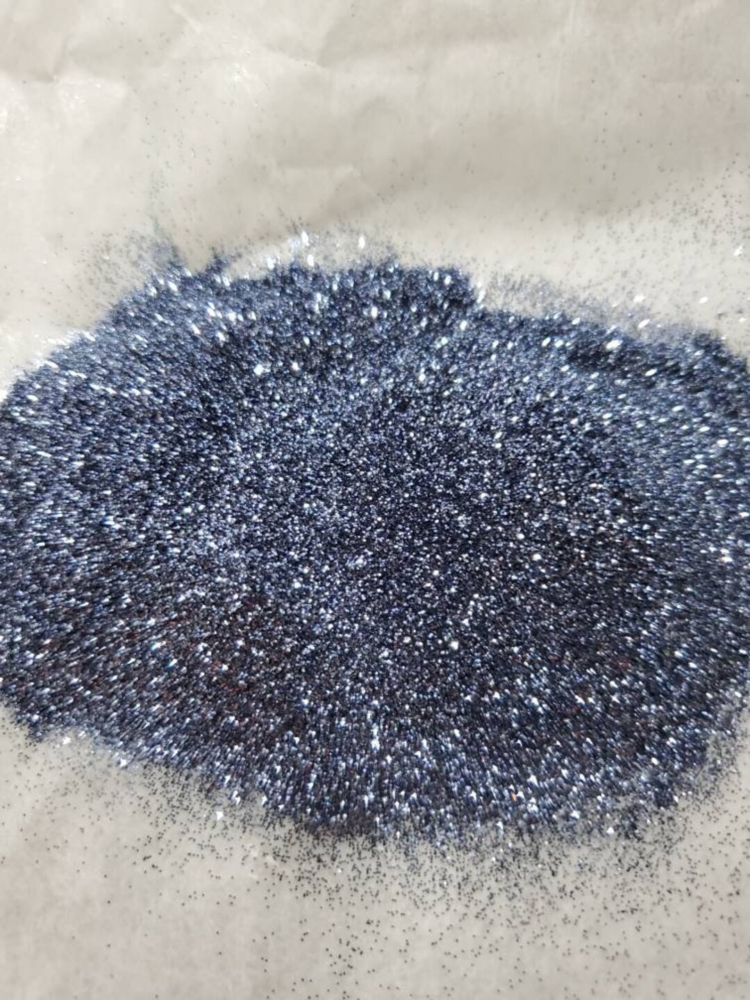 Blue Steel Glitter. Gun Metal Glitter. Tumbler Nail Glitter - Etsy