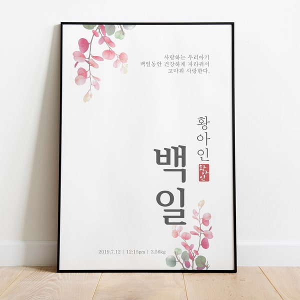 Korean Alphabet, Hangul Poster, Alphabet Poster, Hangul Printable ...