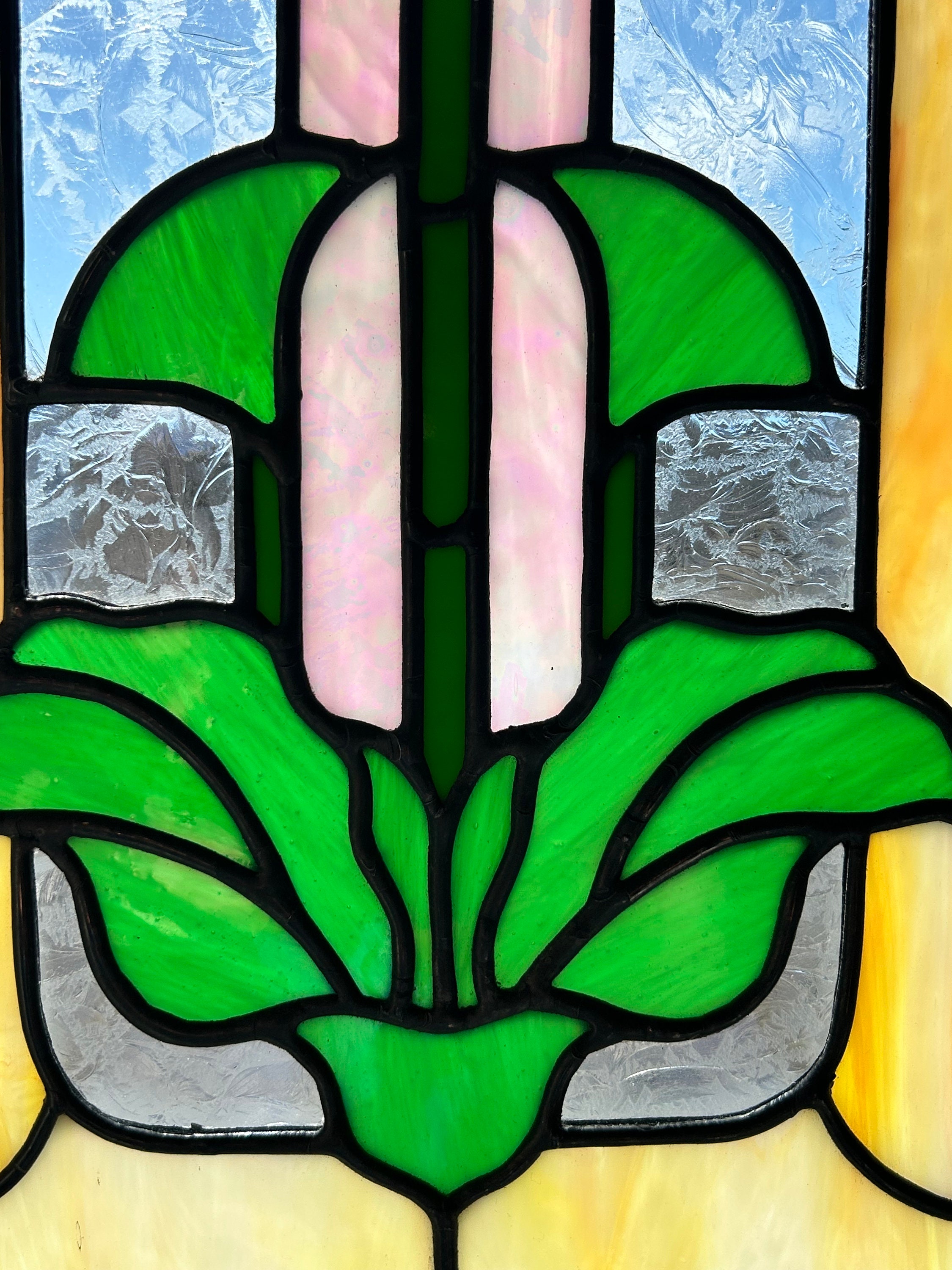 Lotus Flower of India Stained Glass Window Panel - Etsy